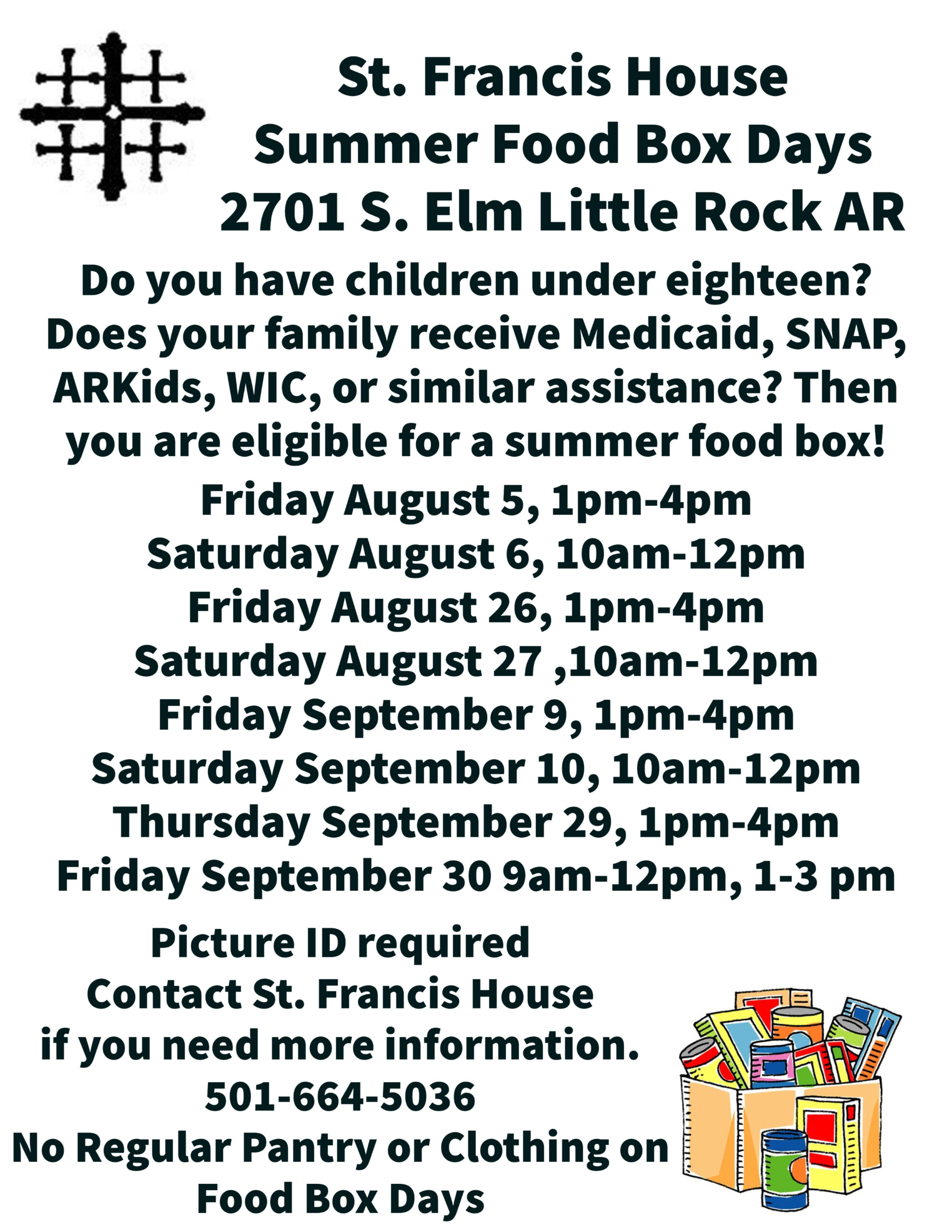 Summer Food Boxes Really Help! – St. Francis House